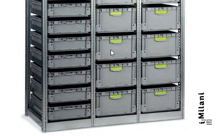 Scaffali con contenitori in plastica - iMilani Blog